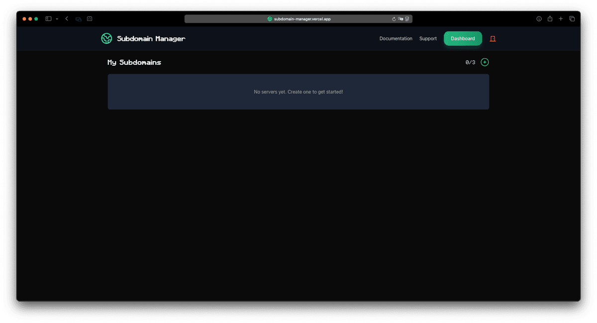 Minecraft Subdomain Manager - Get Your Free Minecraft Subdomain Today