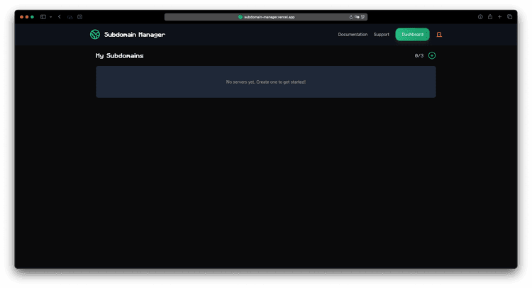 Minecraft Subdomain Manager | Free Custom Subdomains